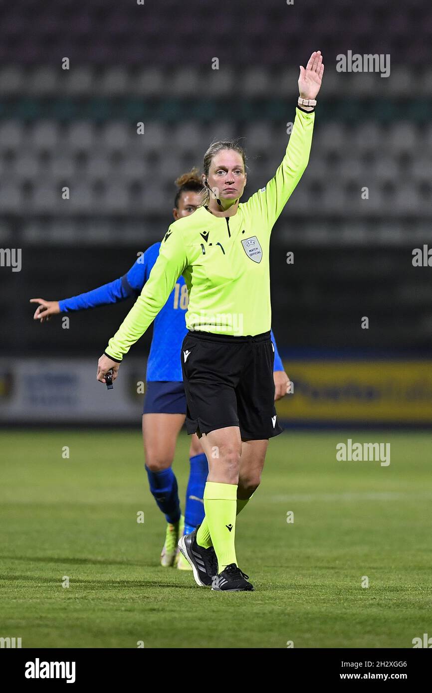 Referee Petra Pavlikova during the UEFA women's world cup qualifying ...