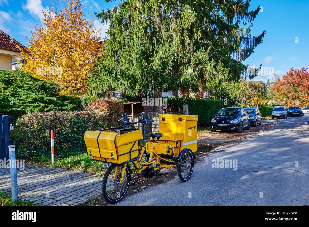 Berlin, Germany - October 23, 2021: Electric tricycle from the company ...