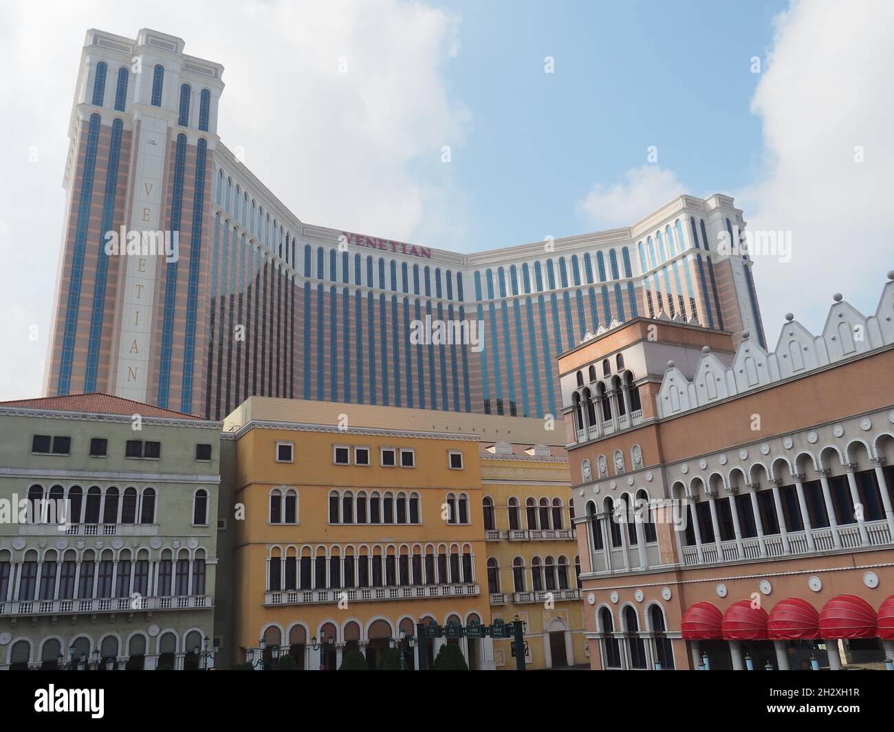 MACAU, CHINA - Oct 01, 2019: A beautiful view of the building of the ...