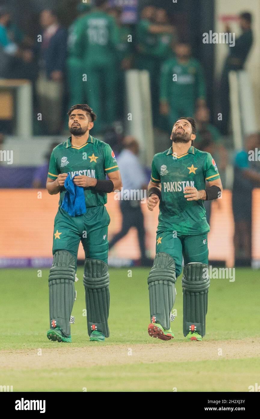 Babar Azam, captain of Pakistan(left) and Mohammad Rizwan of Pakistan ...