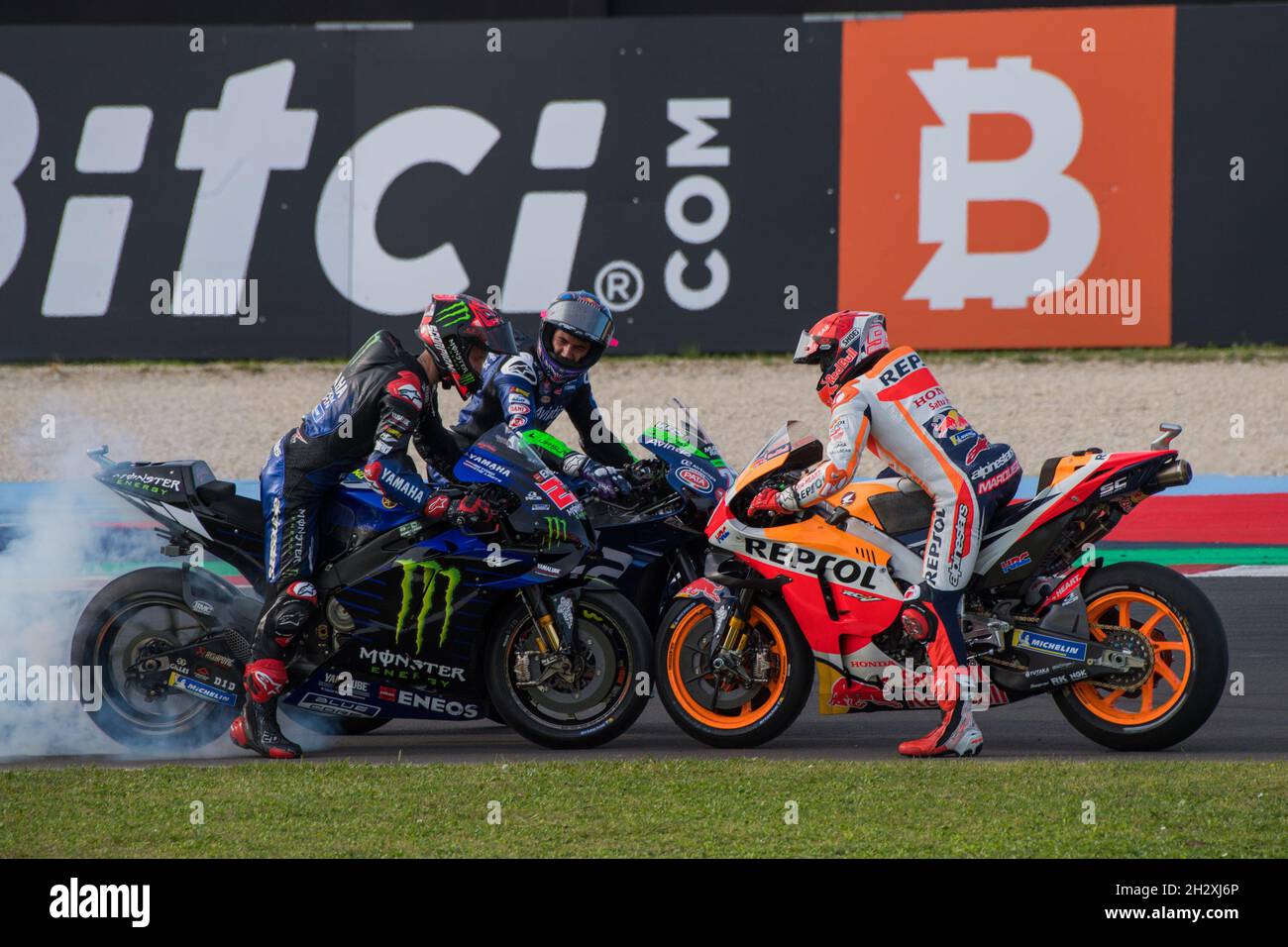 Misano Adriatico, Rimini, Emilia-Romagn, Italy. 24th Oct, 2021. MotoGP ...