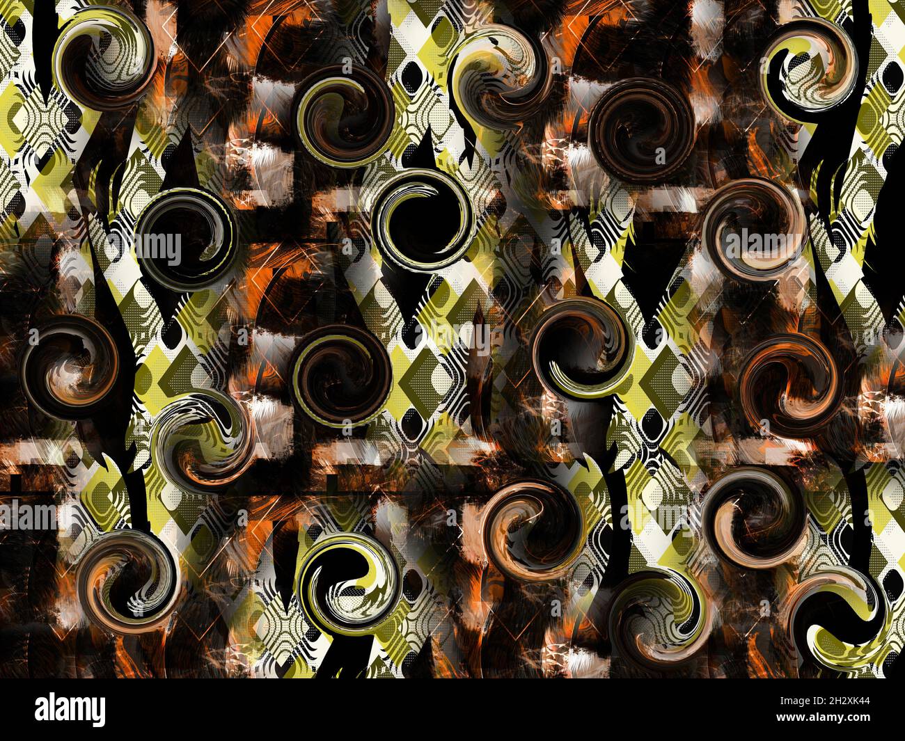 Beautiful grunge decorative texture,fractal psychedelic shape with ...