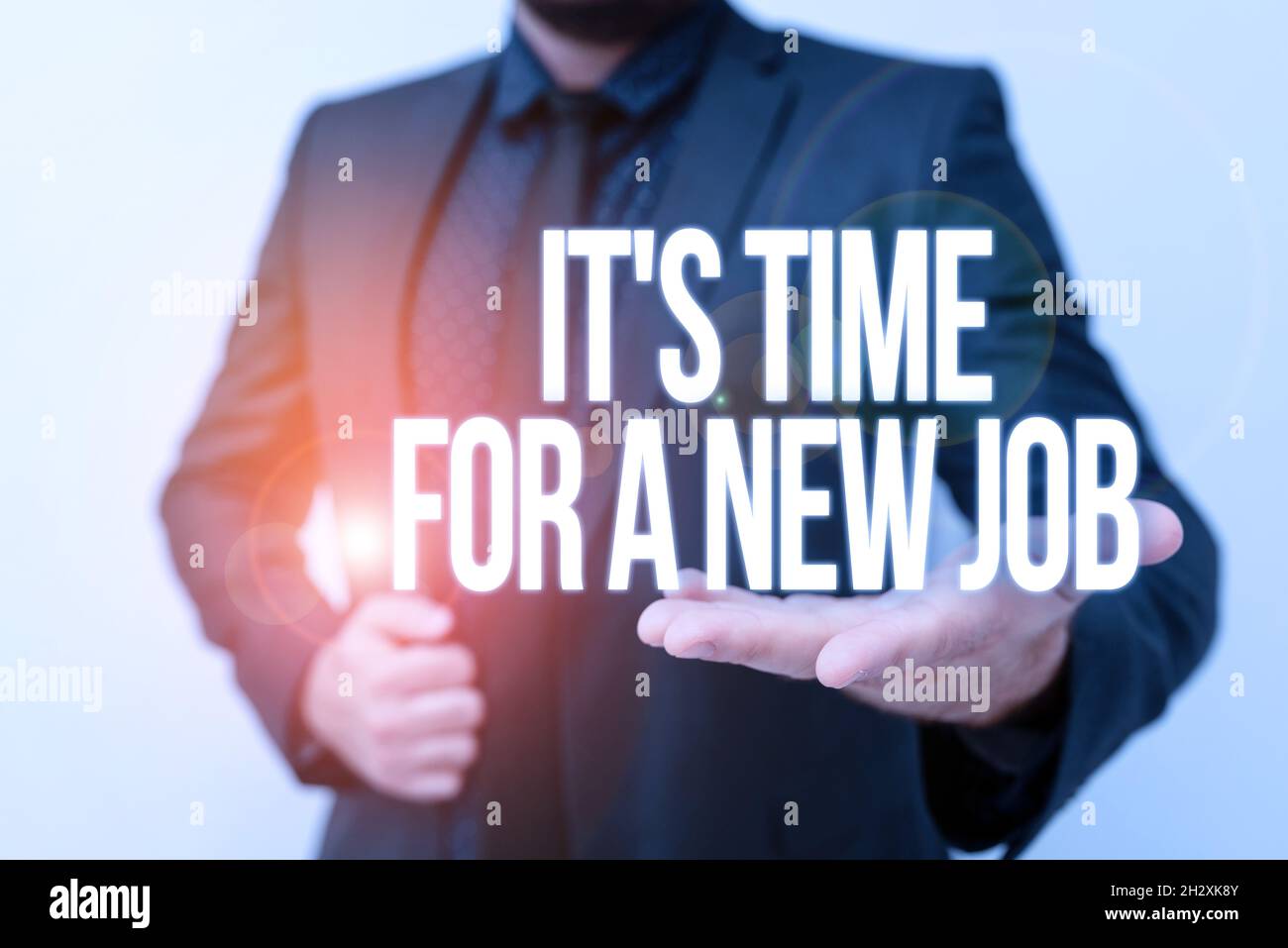 Hand writing sign It S Time For A New Job. Concept meaning having paid ...