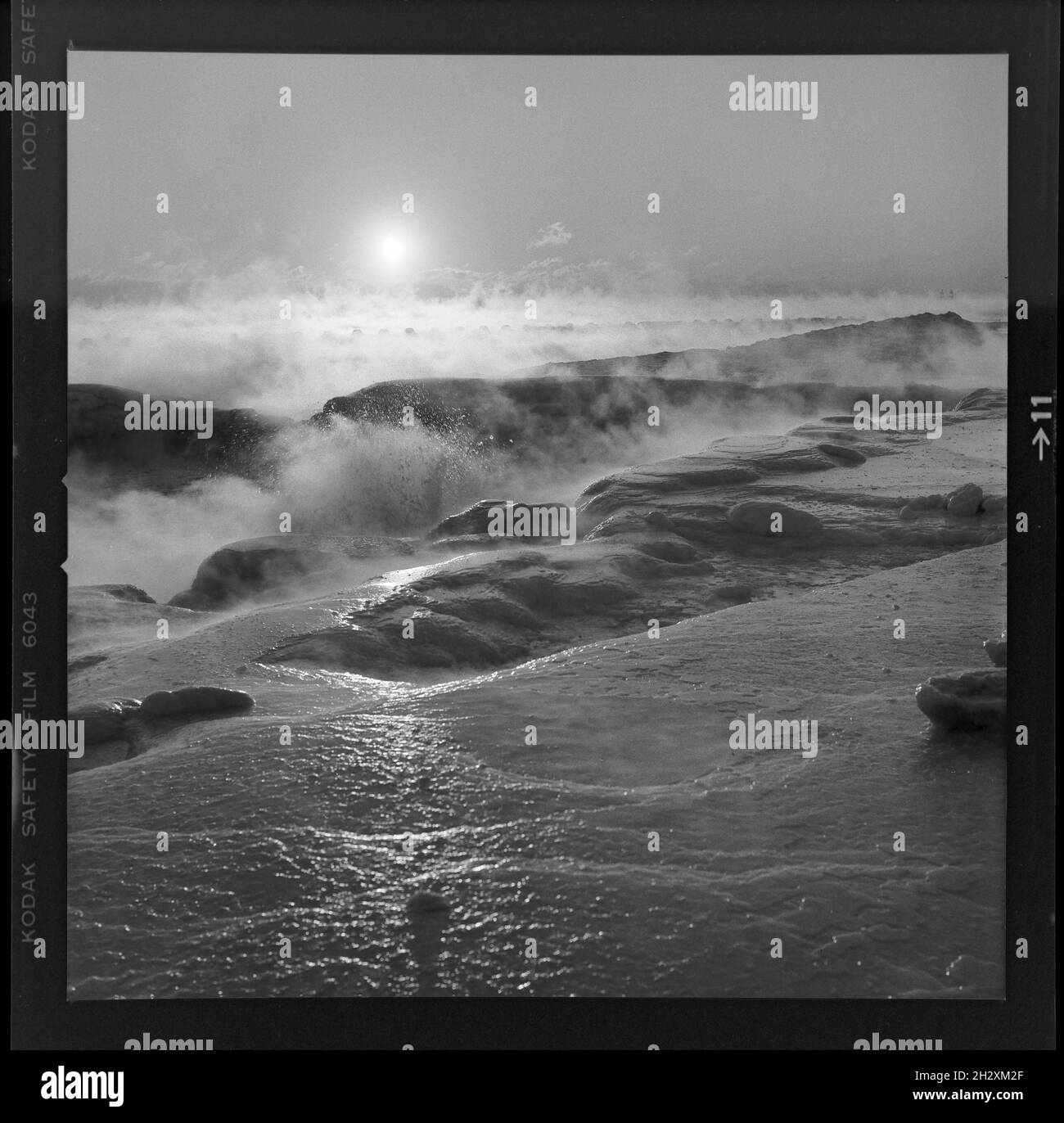 Chicago North Avenue Beach at -14 F degrees below zero. When a body of ...