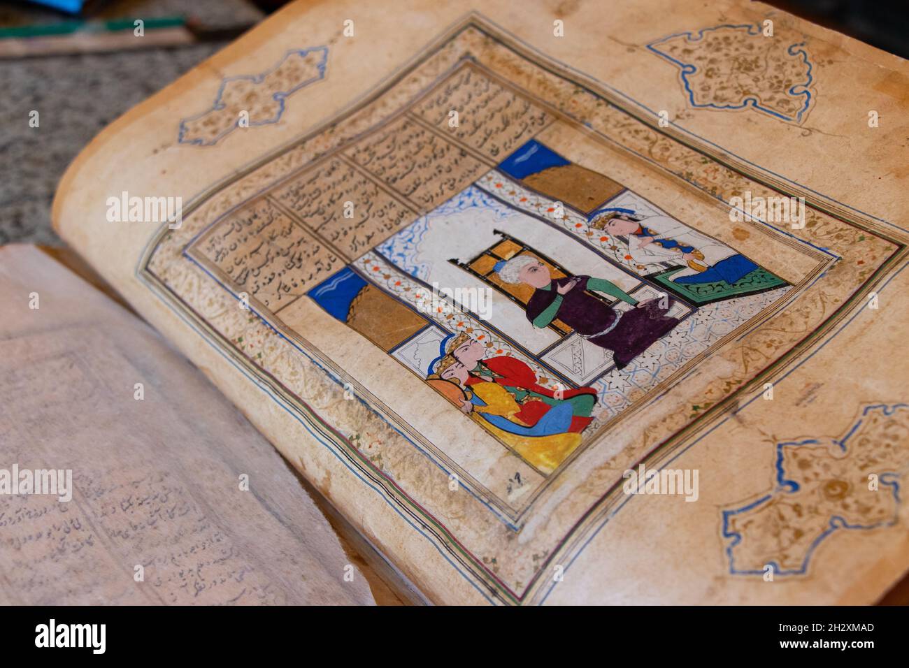 Miniature paintings from the Khamsa. Khamsa or five poems of Nizami ...