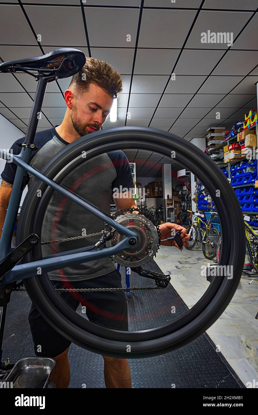 Bicycle mechanic tools hi-res stock photography and images - Alamy