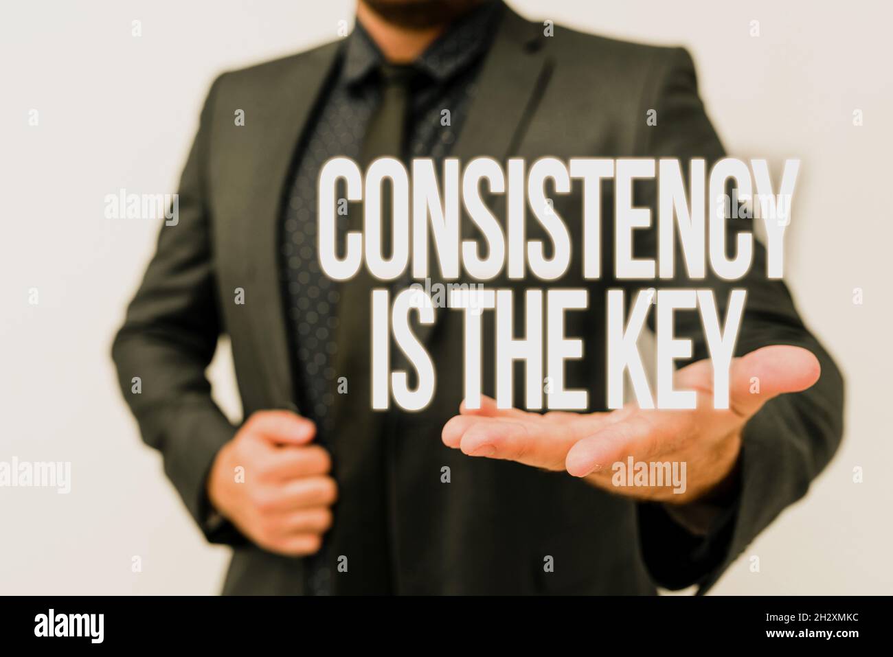 Text sign showing Consistency Is The Key. Word for by Breaking Bad ...