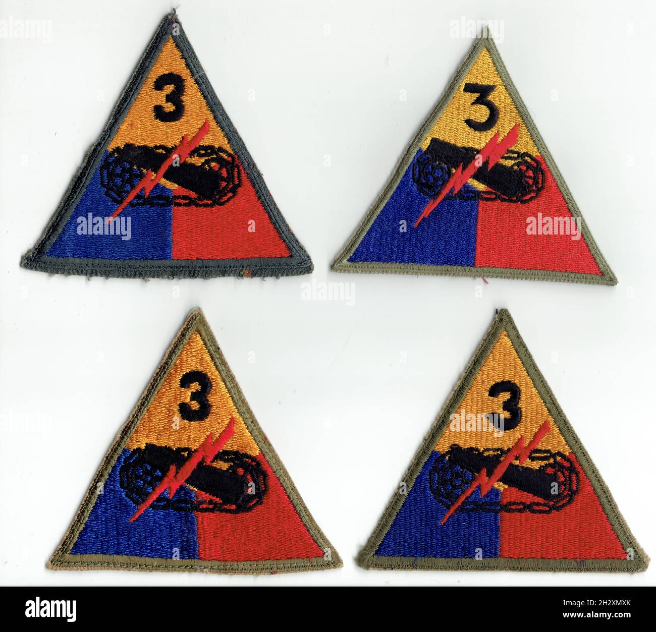 US Army patch de la 3rd Armored Division WWII Stock Photo - Alamy