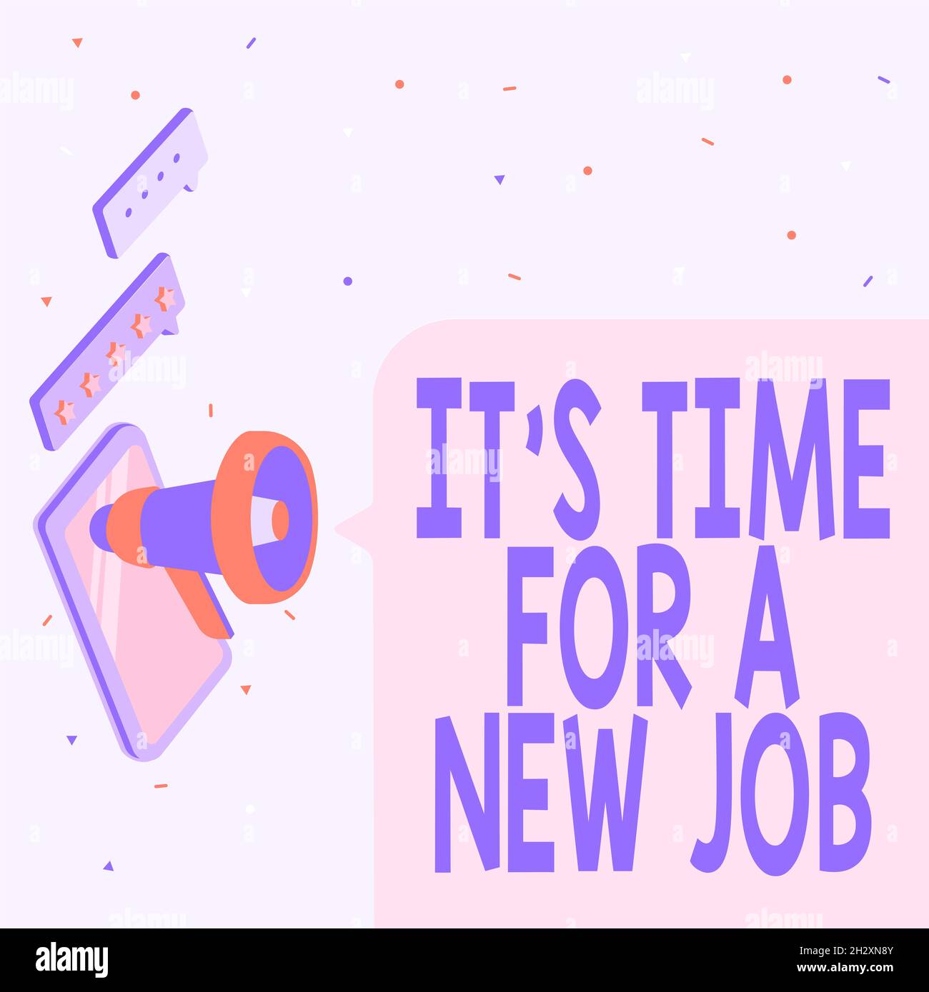 Handwriting text It S Time For A New Job. Word for having paid position ...