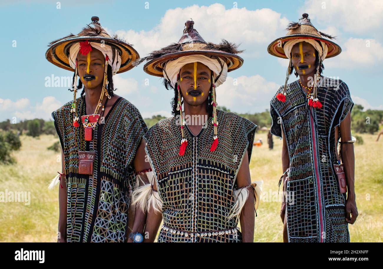 Wodaabe Gerewol Festival Dancers in Niger Stock Photo - Alamy