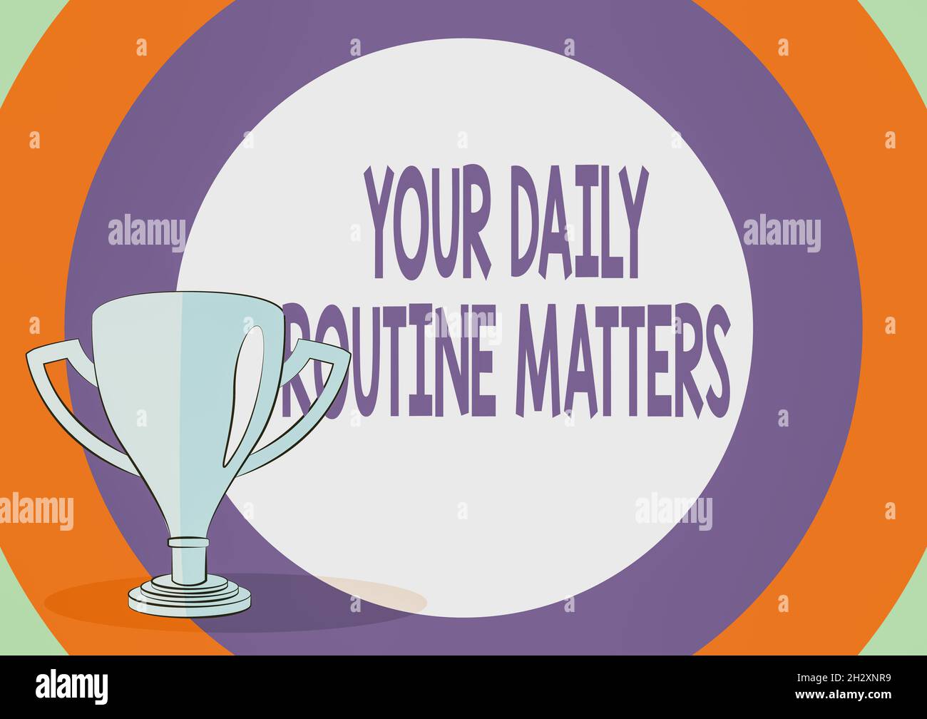 Text showing inspiration Your Daily Routine Matters. Word Written on ...