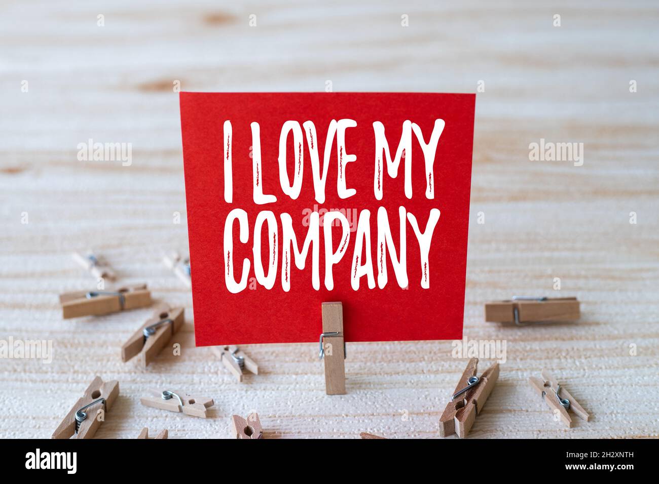 Text caption presenting I Love My Company. Business idea tell why ...