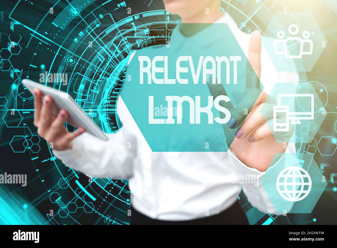 Text showing inspiration Relevant Links. Concept meaning Significant ...