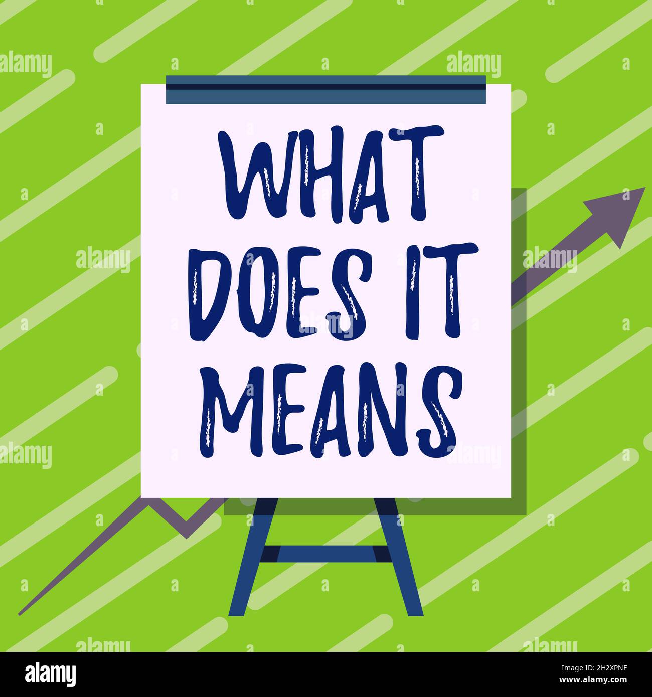 Writing displaying text What Does It Means Question. Word Written on ...