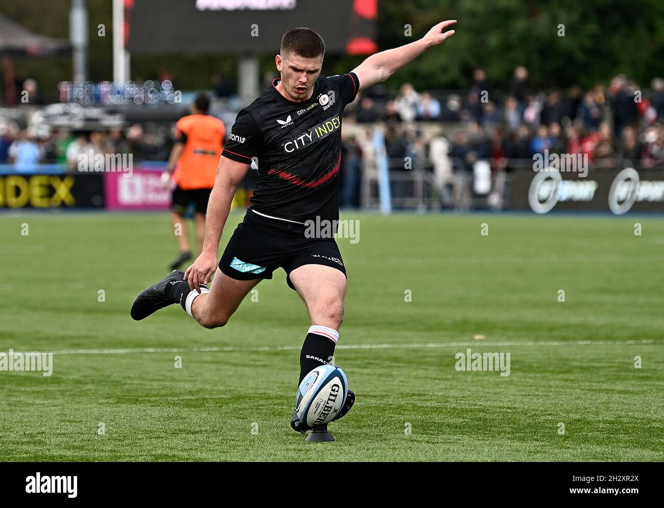 Barnet, United Kingdom. 24th Oct, 2021. Premiership Rugby. Saracens V ...