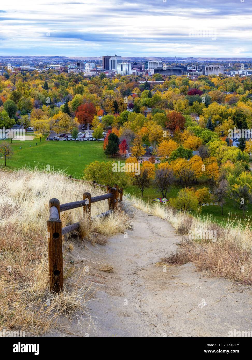 Autumn in the City of trees Boise Idaho Stock Photo - Alamy