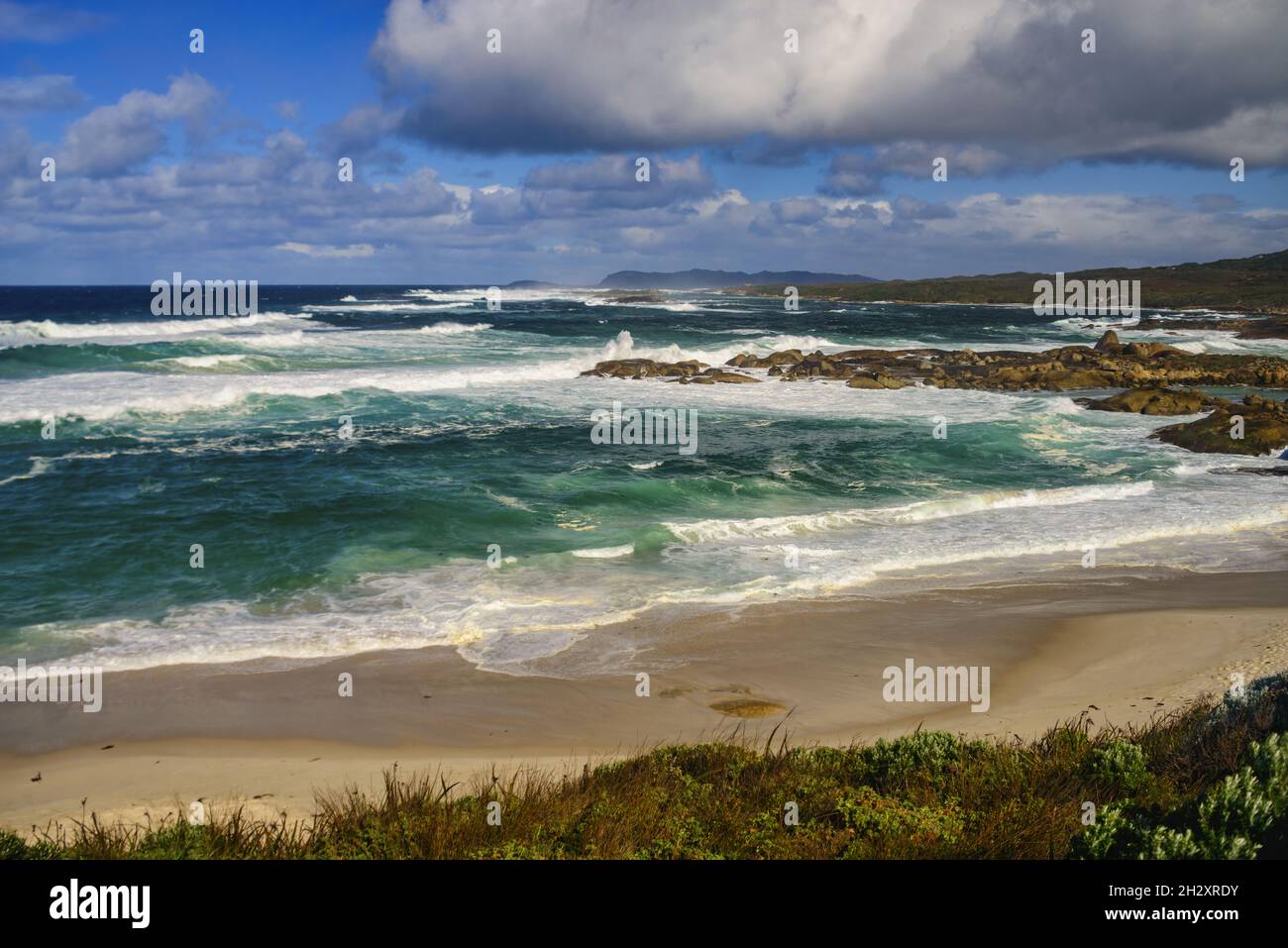The beautiful Muttonbird Beach near Albany, South Western Australia ...