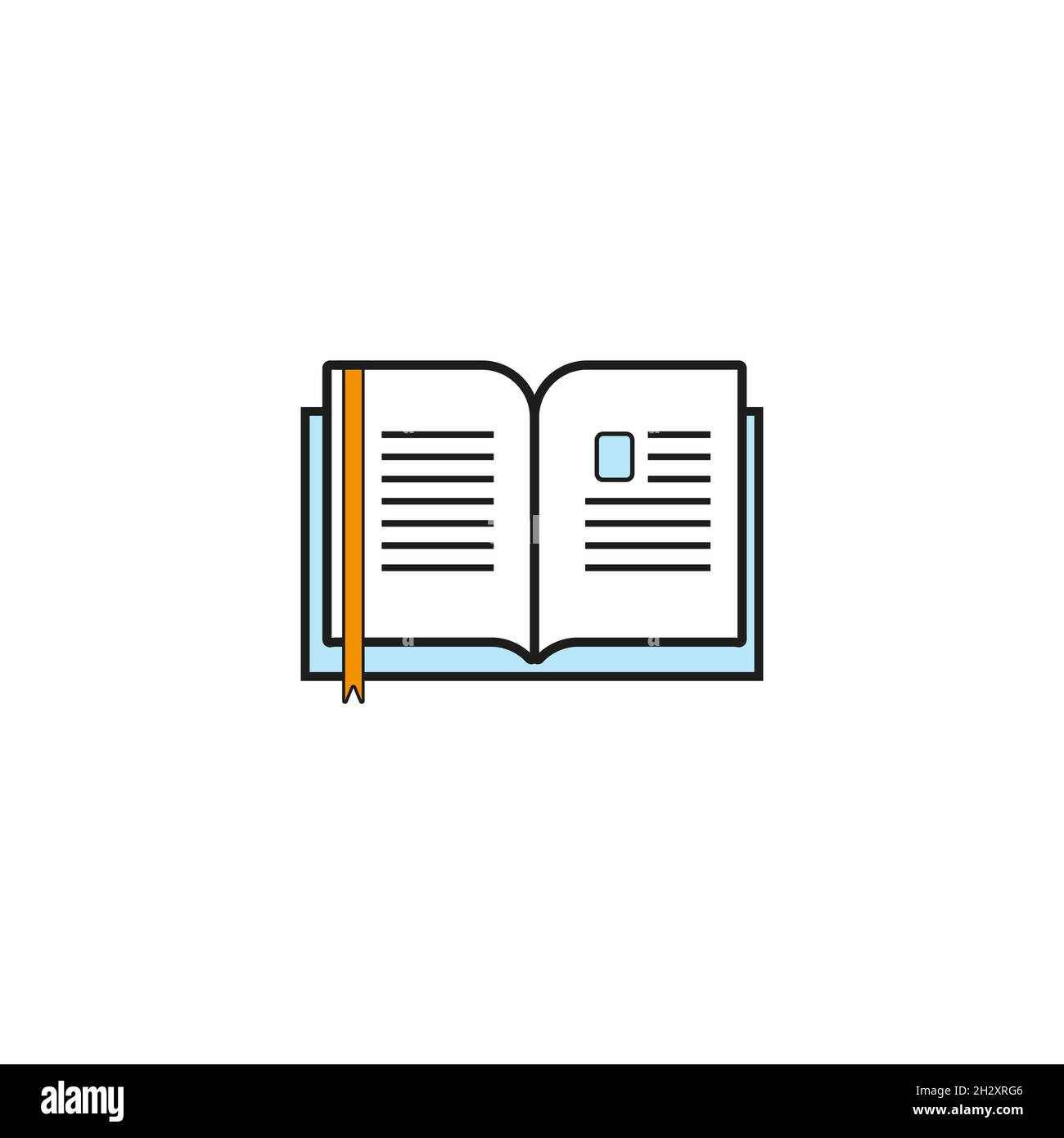 Reading line icon, Vector on white background Stock Vector Image & Art ...