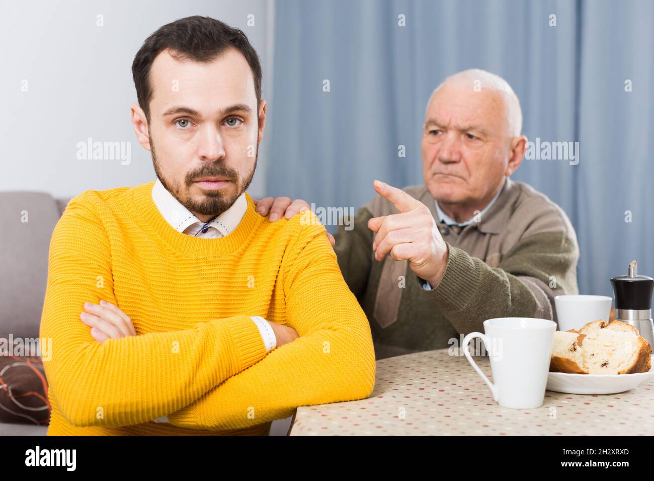 Father and son arguing Stock Photo - Alamy