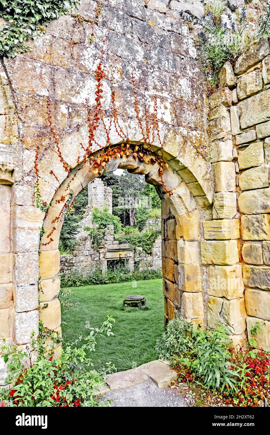 Jervaulx Abbey (North Yorkshire Dales, Great Britain): Cistercian ...