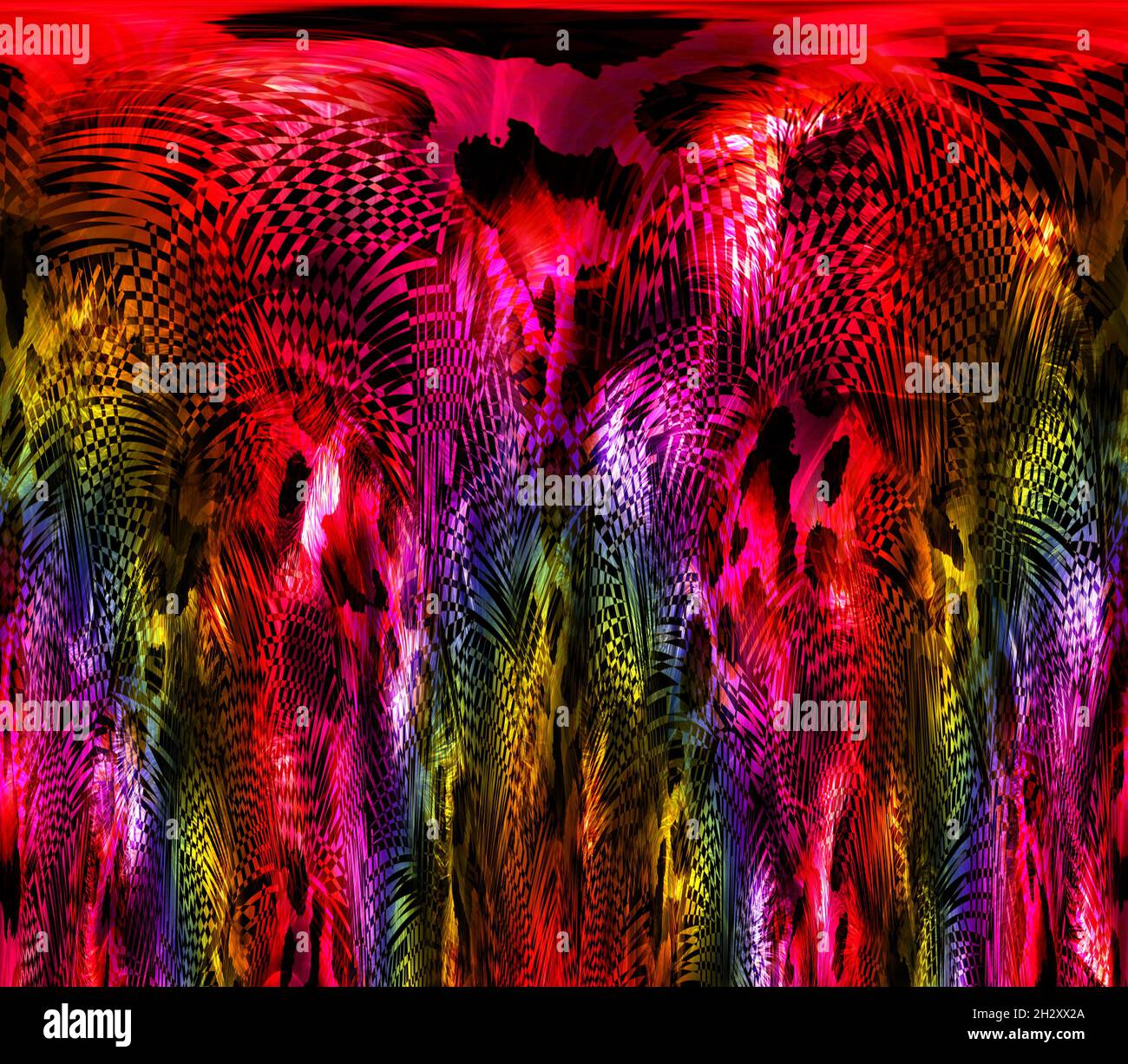 Beautiful grunge decorative texture,fractal psychedelic shape with ...