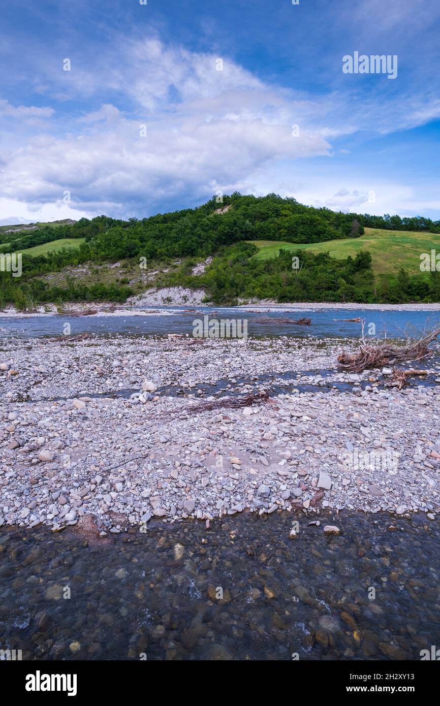 Mountain landscape with rocks in the river Stock Photo - Alamy
