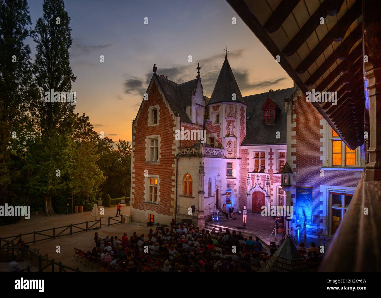 FRANCE. INDRE-ET-LOIRE (37) THE CLOS LUCE CASTLE, FORMERLY KNOWN AS THE ...