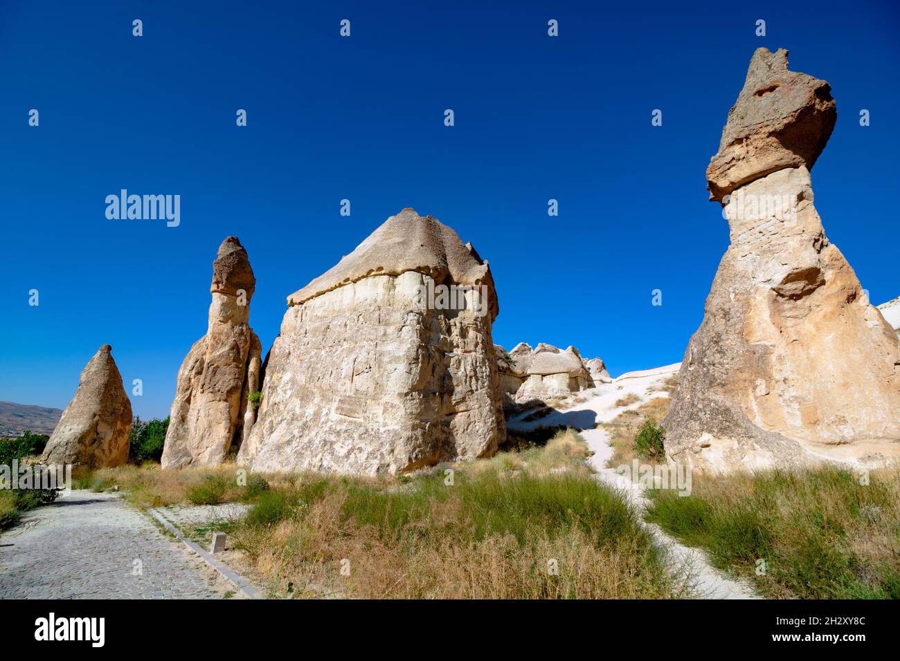 View of Pasabagi Open Air Museum in Cappadocia Nevsehir Turkey. Open ...