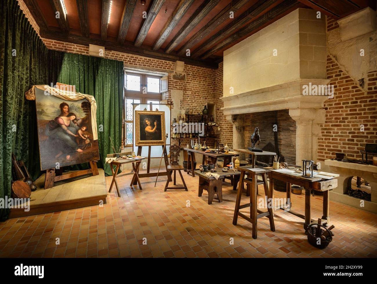 FRANCE. INDRE-ET-LOIRE (37) THE CLOS LUCE CASTLE, FORMERLY KNOWN AS THE ...