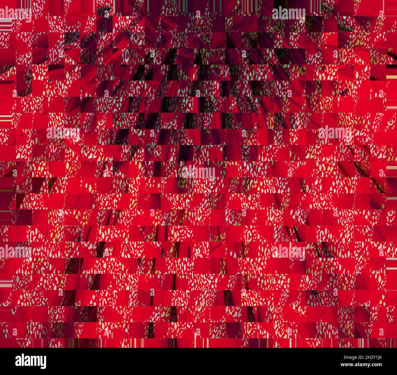 Beautiful grunge decorative texture,fractal psychedelic shape with color pencil stylization ...