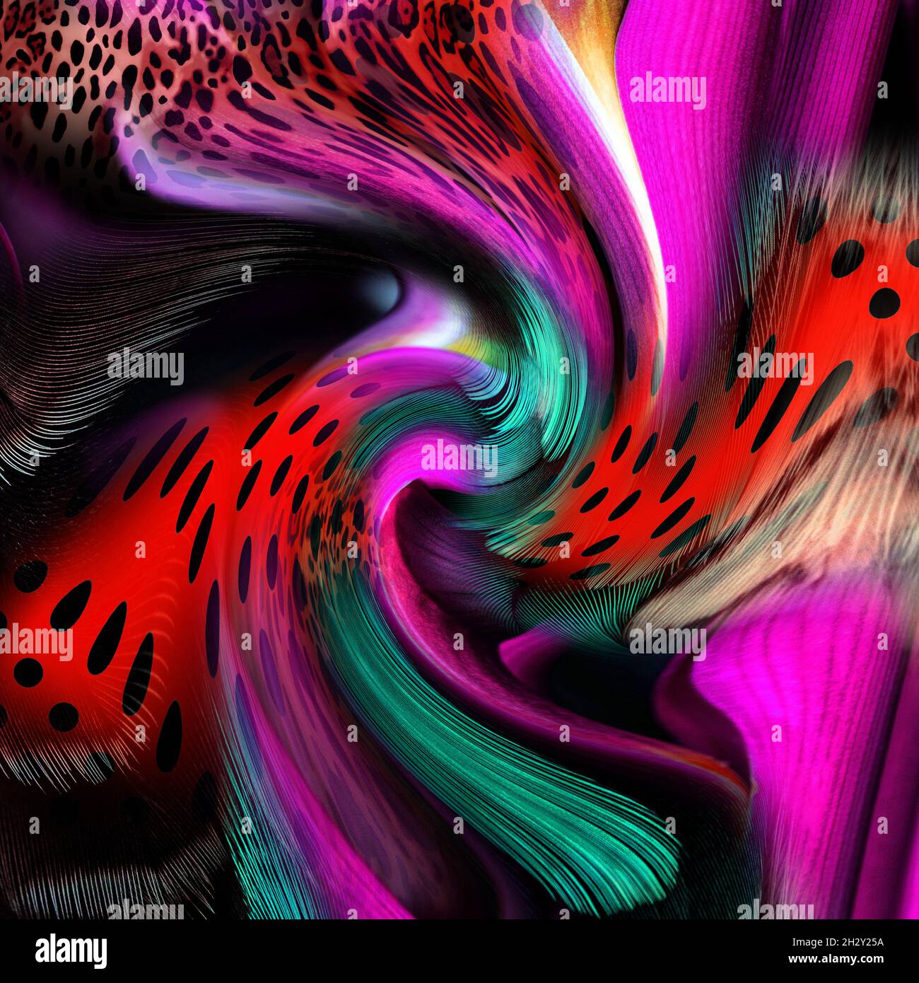 Beautiful grunge decorative texture,fractal psychedelic shape with ...