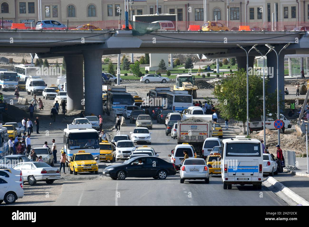 street traffic, Samarkand, Uzbekistan, Central Asia Stock Photo - Alamy