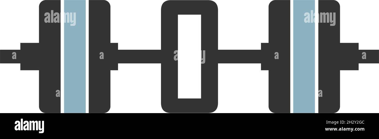 Letter O with barbell icon fitness design template vector Stock Vector ...