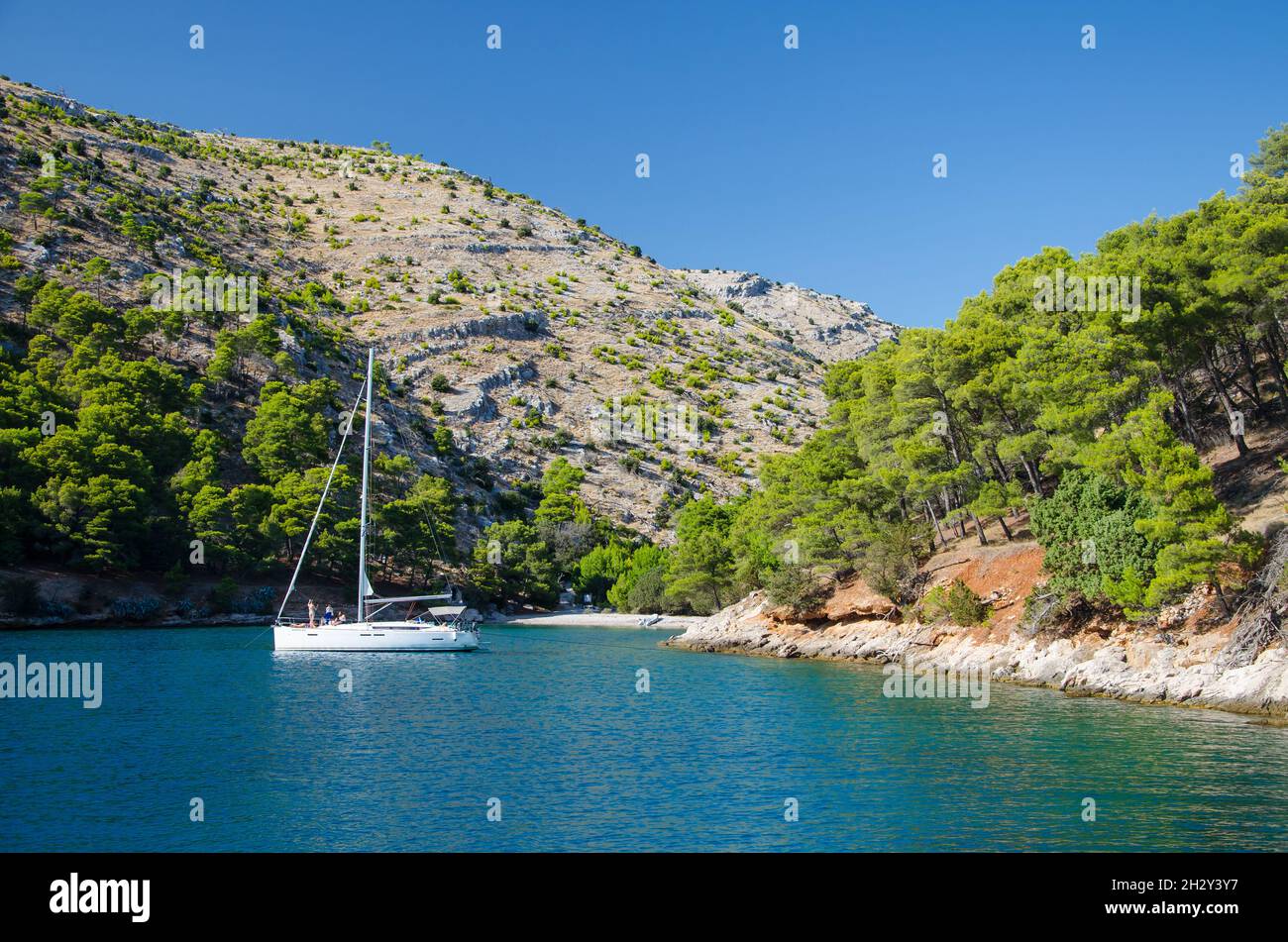A beautiful scenery of Blaca, Brac Island, Croatia Stock Photo - Alamy