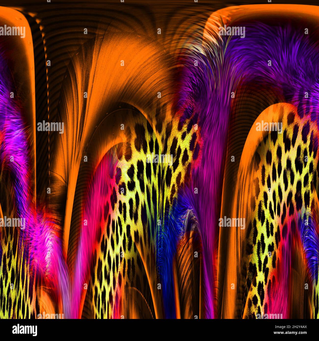 Beautiful grunge decorative texture,fractal psychedelic shape with ...