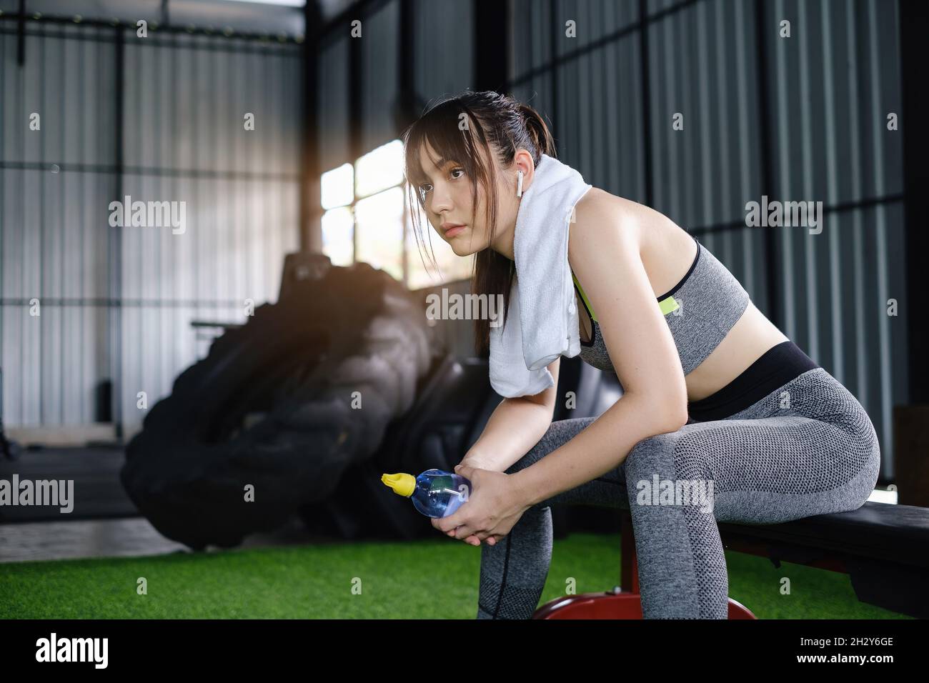 Resting after exercise hi-res stock photography and images - Alamy