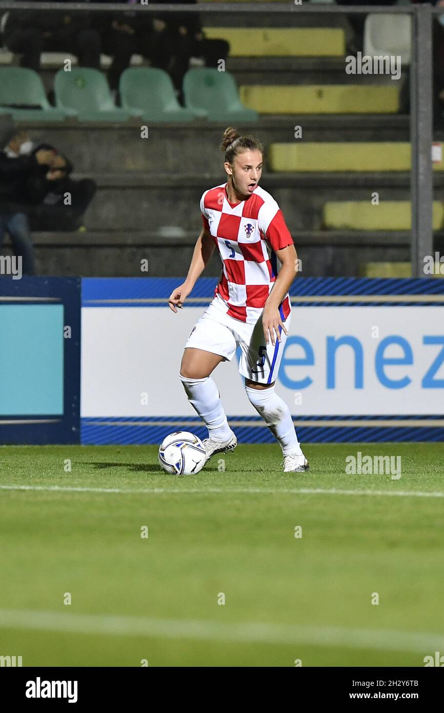 Katarina Pranjes of Croatia in action during the UEFA women's world cup ...