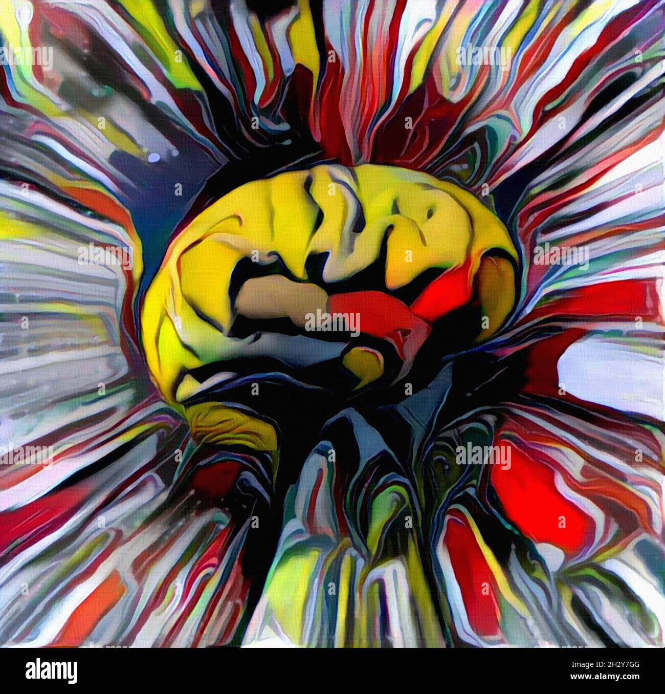 Human brain abstract. 3D rendering Stock Photo - Alamy