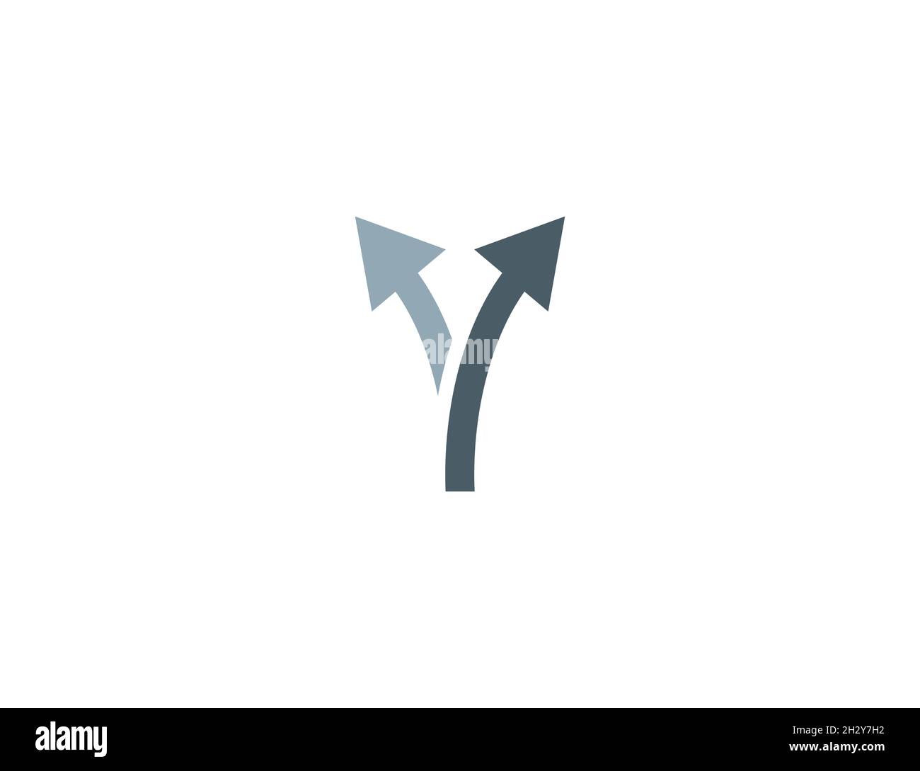 Arrow, two way, direction icon. Vector illustration. Flat design Stock ...