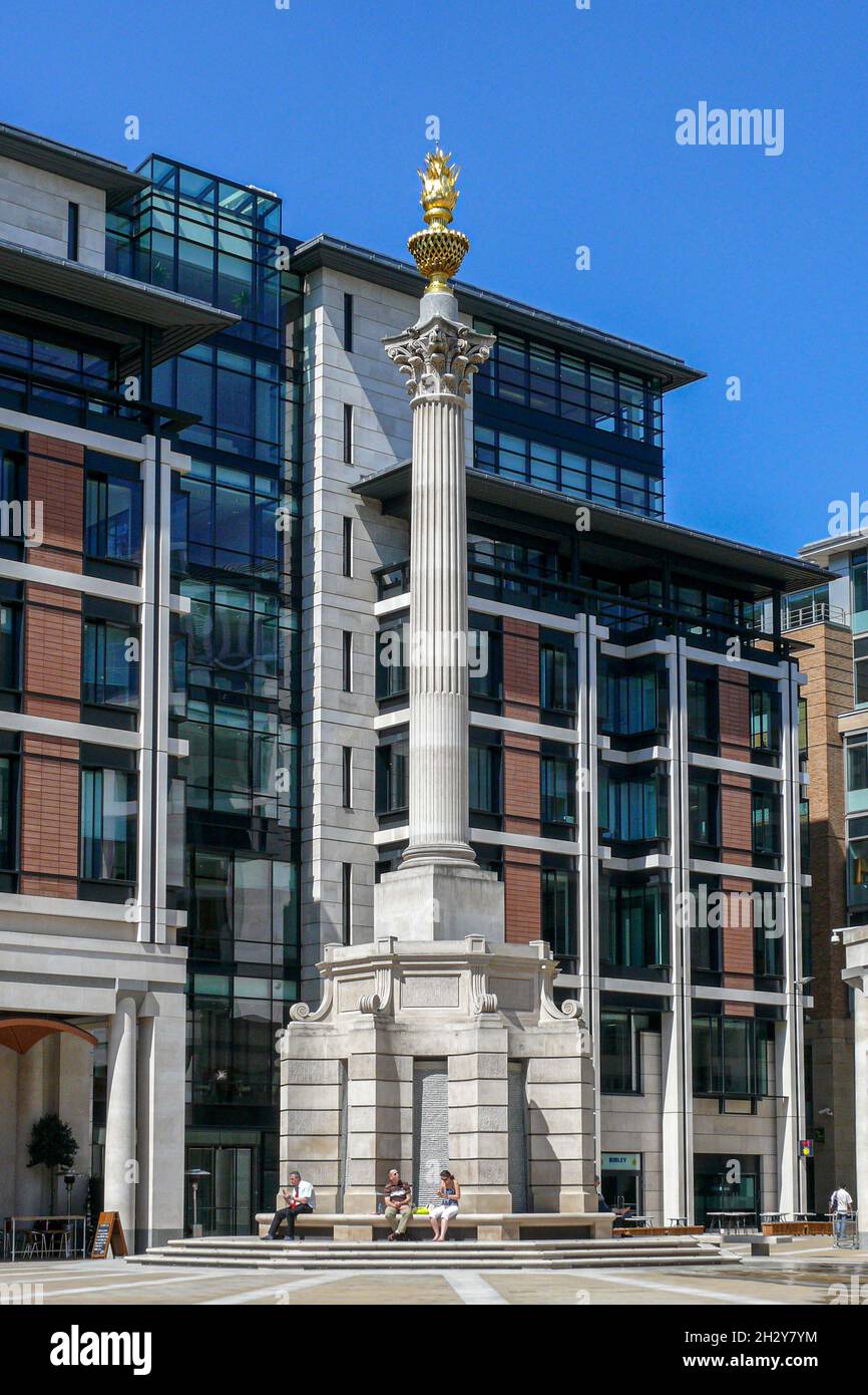 Paternoster Square Column, City of London, England Stock Photo - Alamy