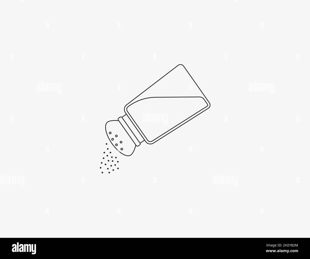 Salt pepper shaker table restaurant Stock Vector Images - Alamy