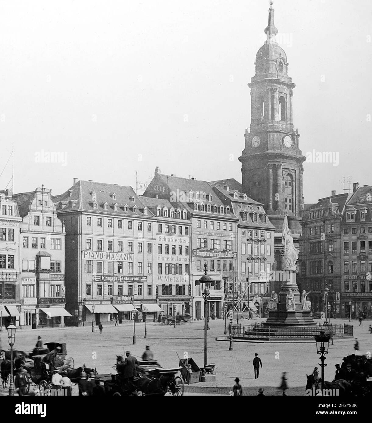 Vintage german market Black and White Stock Photos & Images - Alamy