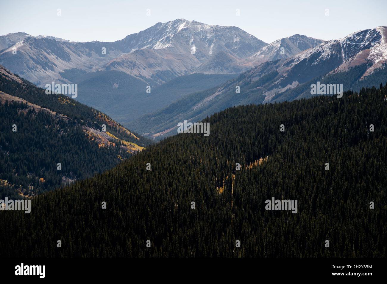 Mountain views at Independence Pass near Aspen, Colorado Stock Photo ...