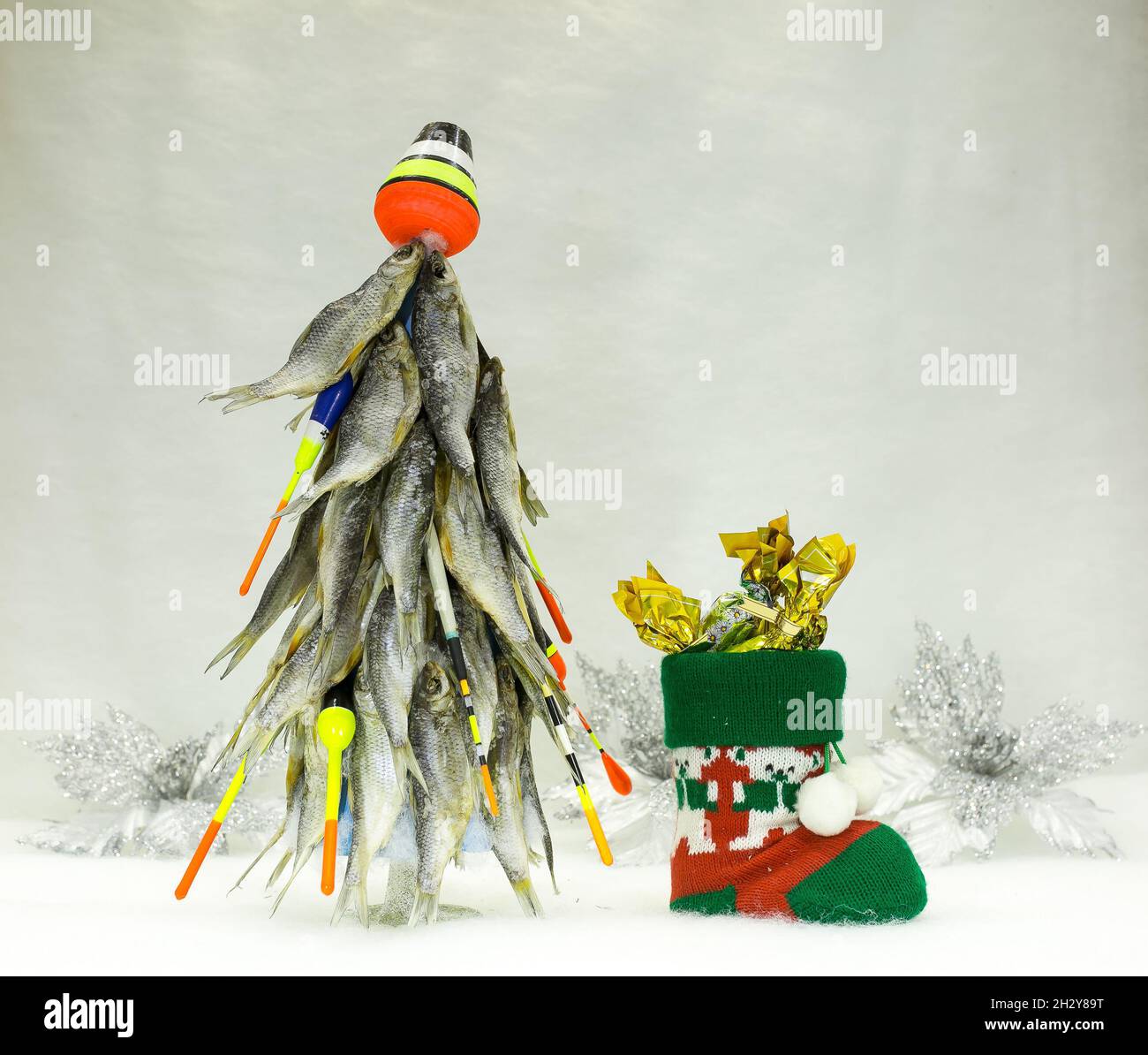 Santa claus ice fishing santa hi-res stock photography and images - Alamy