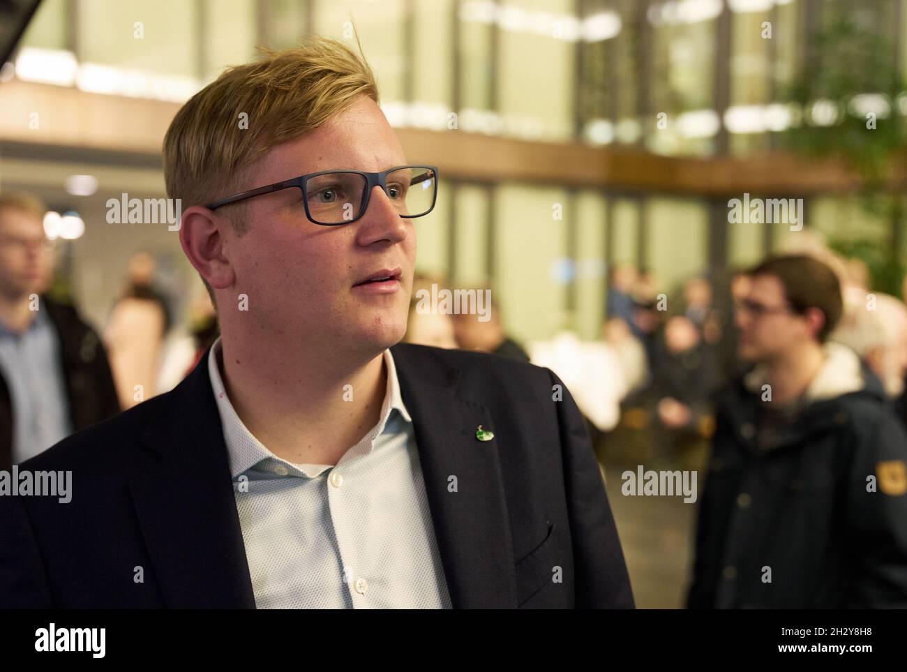 24 October 2021, Hessen, Gießen: Alexander Wright, candidate of Bündnis ...