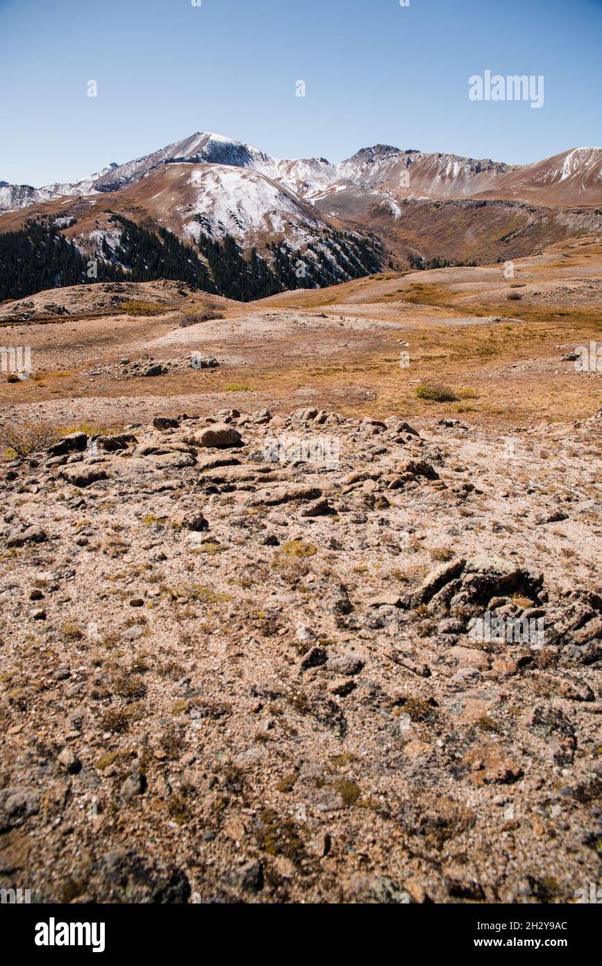 Mountain views at Independence Pass near Aspen, Colorado Stock Photo ...