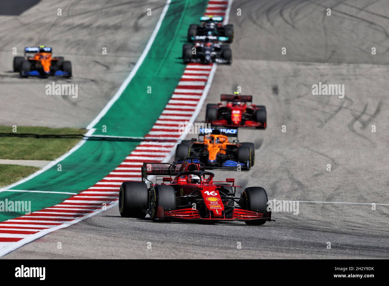 Austin, Texas, USA. 24/10/2021, Charles Leclerc (MON) Ferrari SF-21 ...
