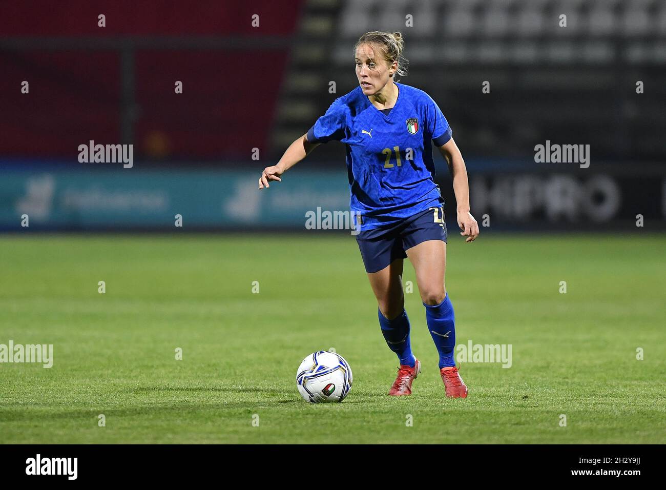 Valentina Cernoia of Italy n action during the UEFA women's world cup ...