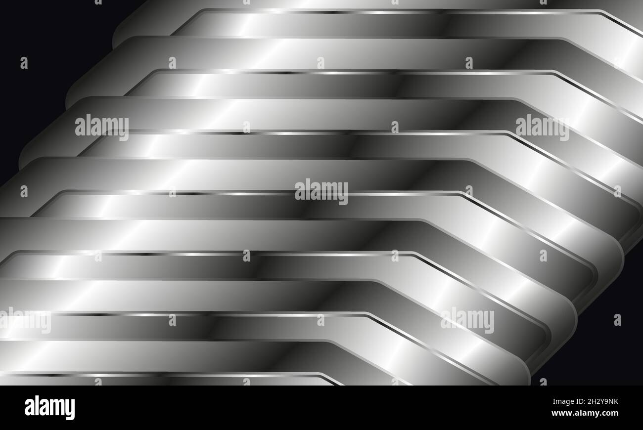 Abstract 3d silver geometric shapes background Stock Vector Image & Art ...