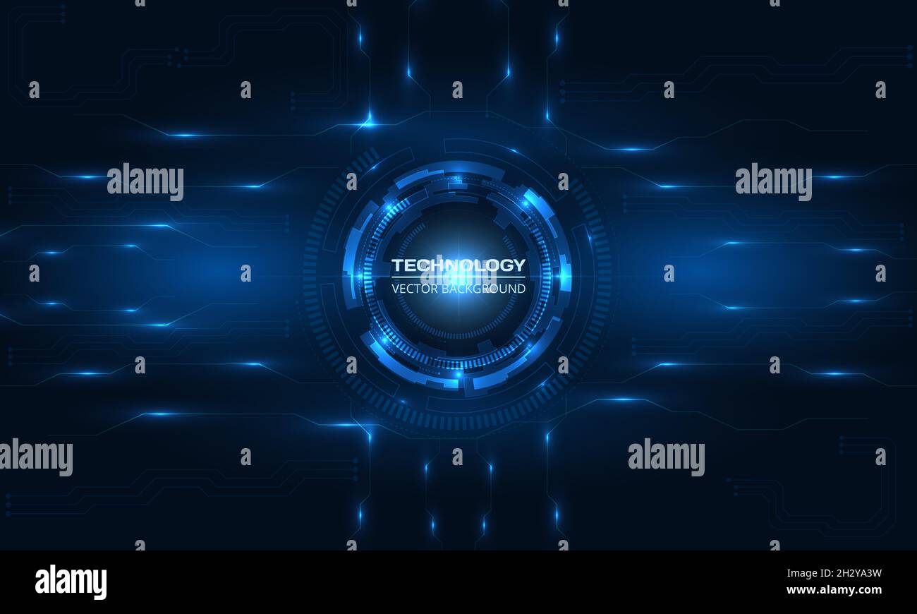 Abstract circuit board digital technology futuristic concept background Stock Vector Image & Art ...